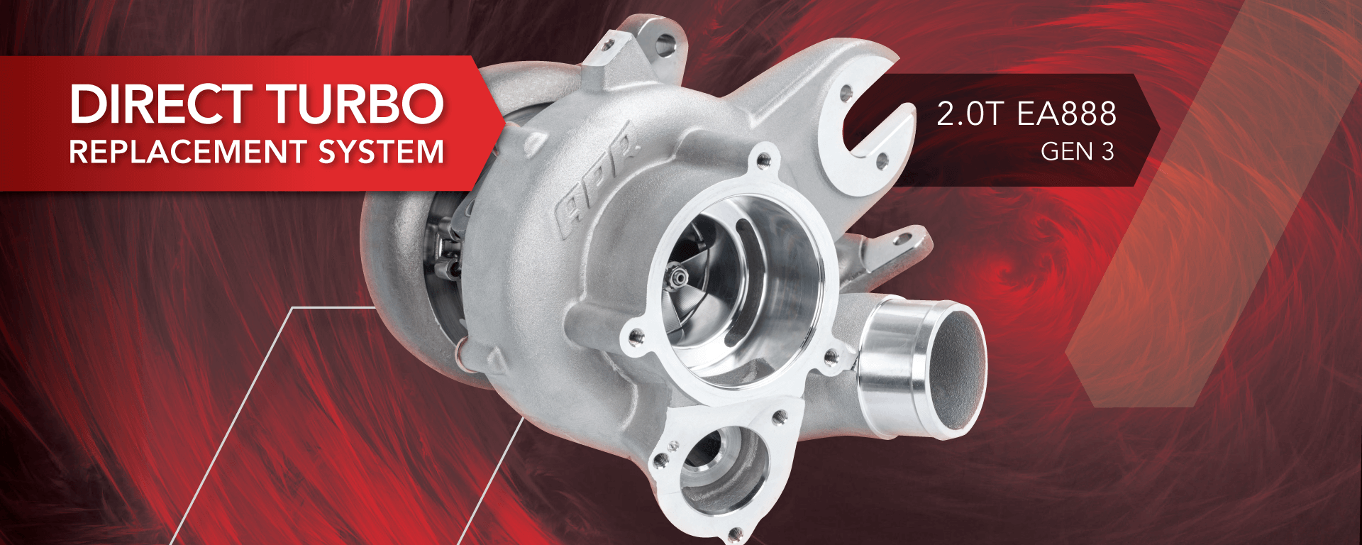 APR Direct Replacement Turbo Upgrade for MQB 2.0T